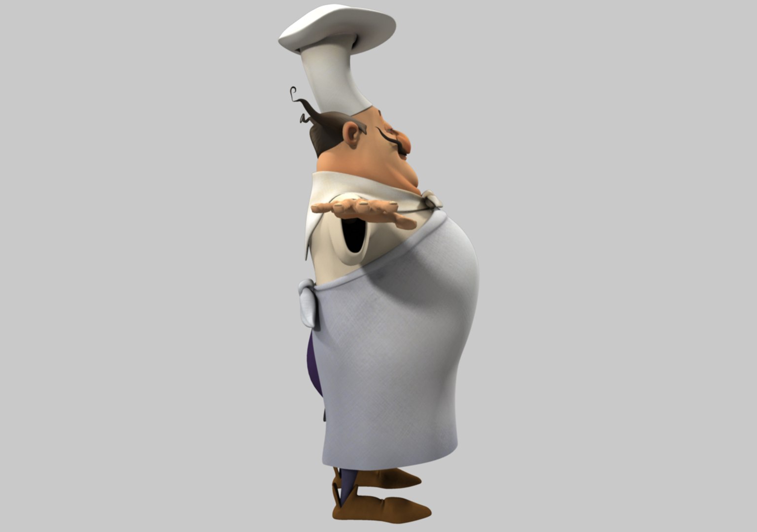 Cook Cartoon Toon Obj