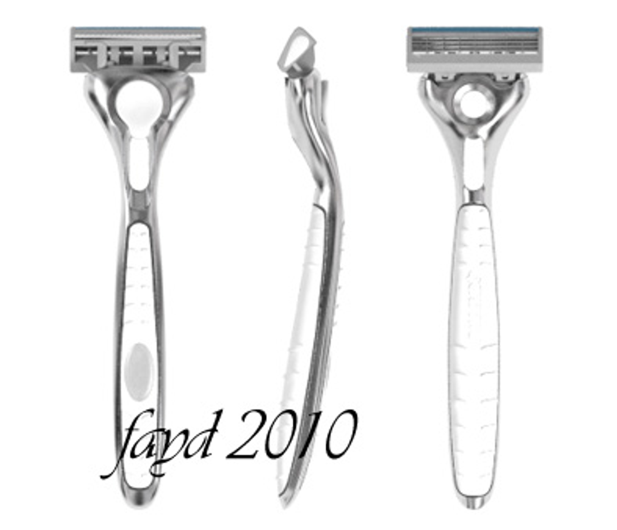 new schick quattro razor 3d model
