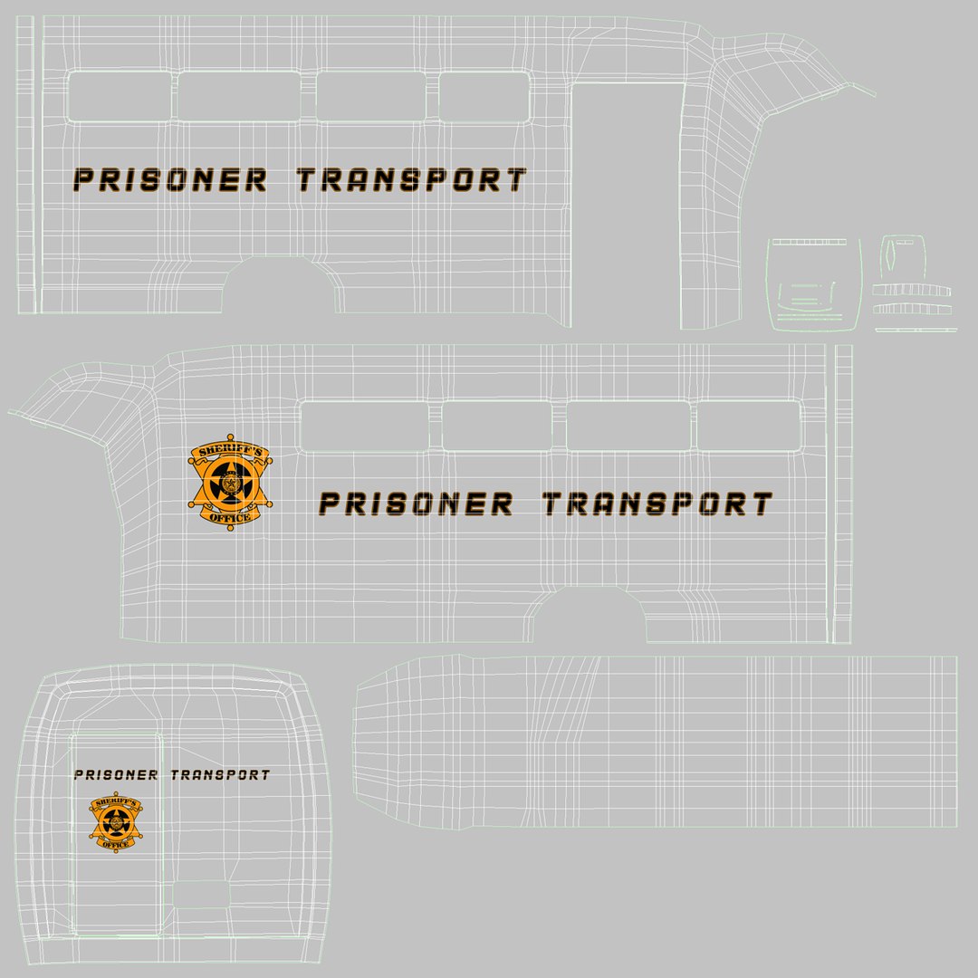 Prisoner Transport Bus 3D Model - TurboSquid 1541988
