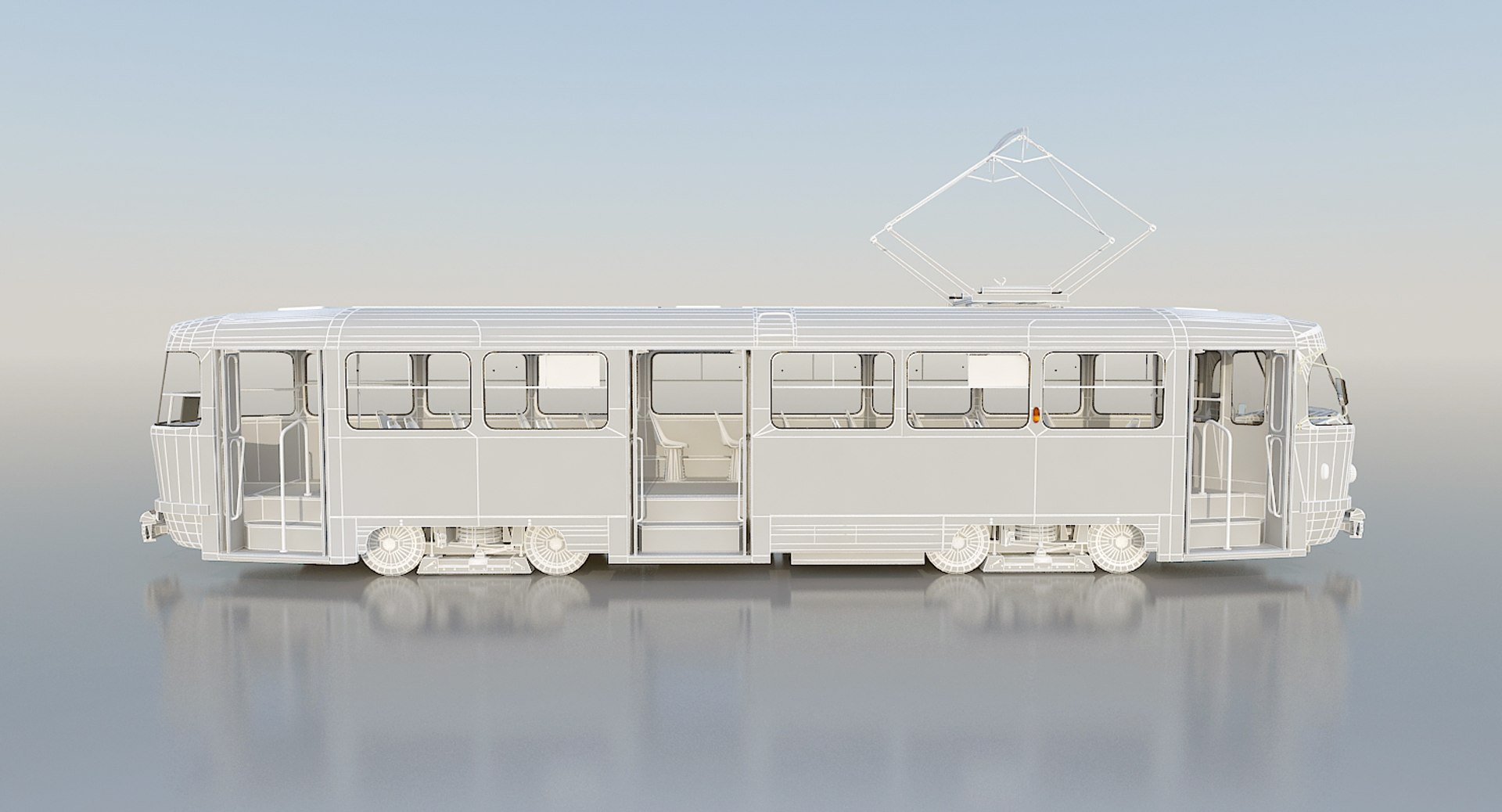 Tatra T3d T3 Tram 3D - TurboSquid 1371290