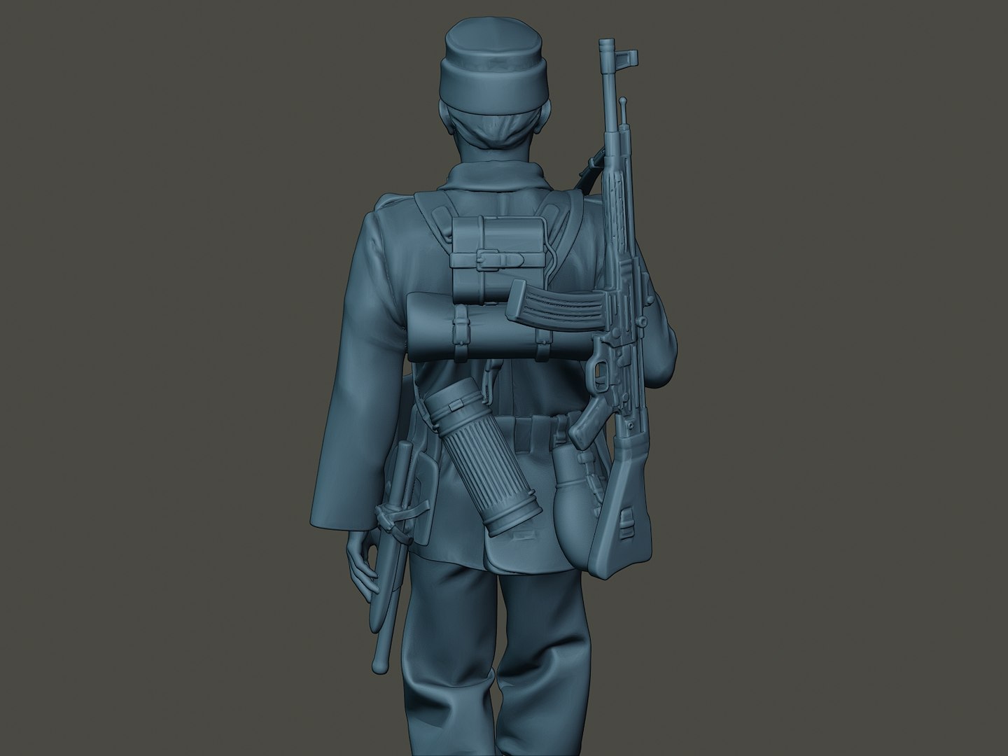 German soldier ww2 walk model - TurboSquid 1497675