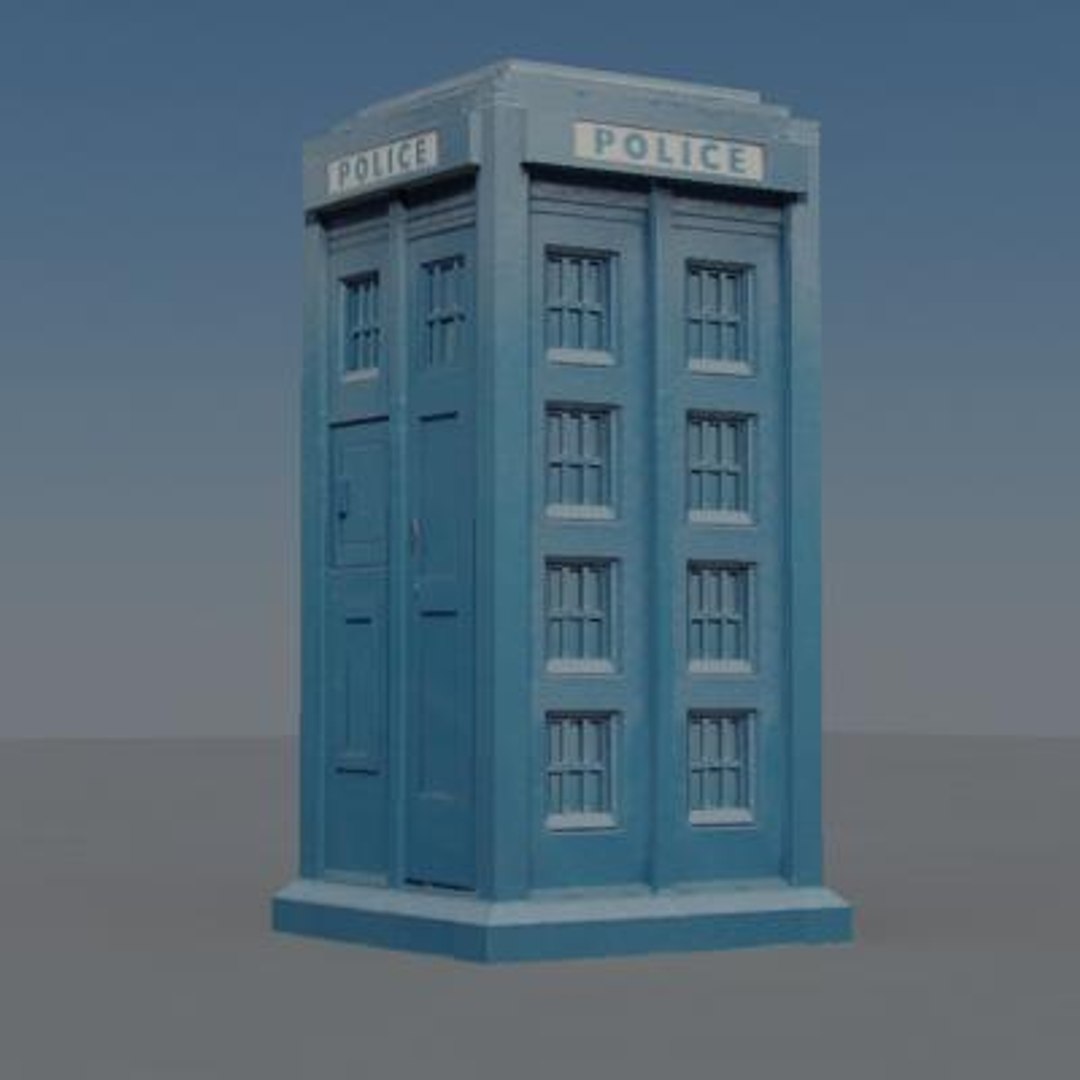 3d Police Box Model
