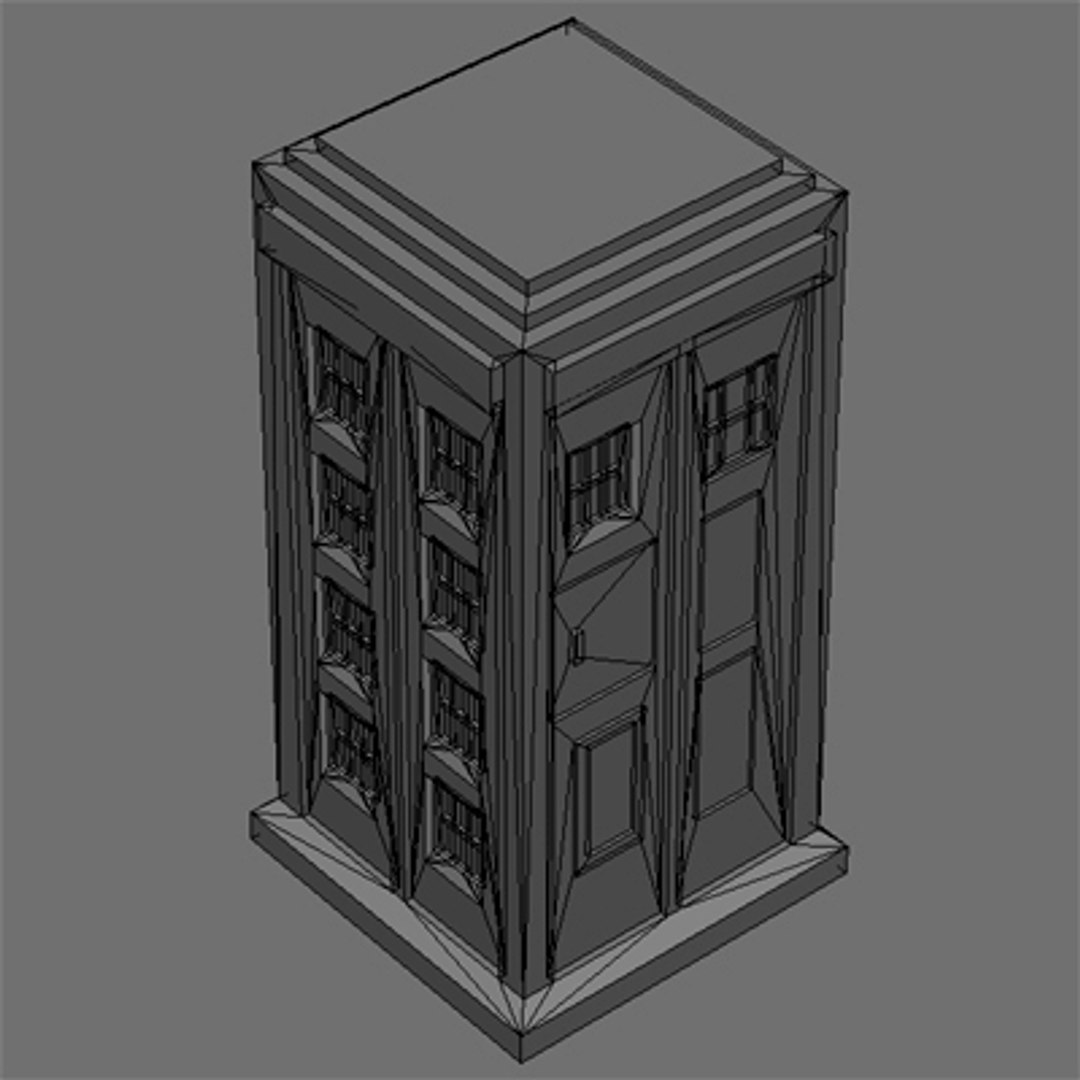 3d Police Box Model