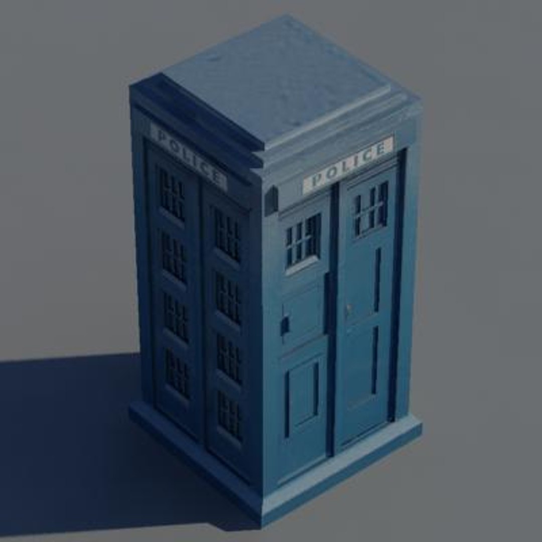 3d Police Box Model