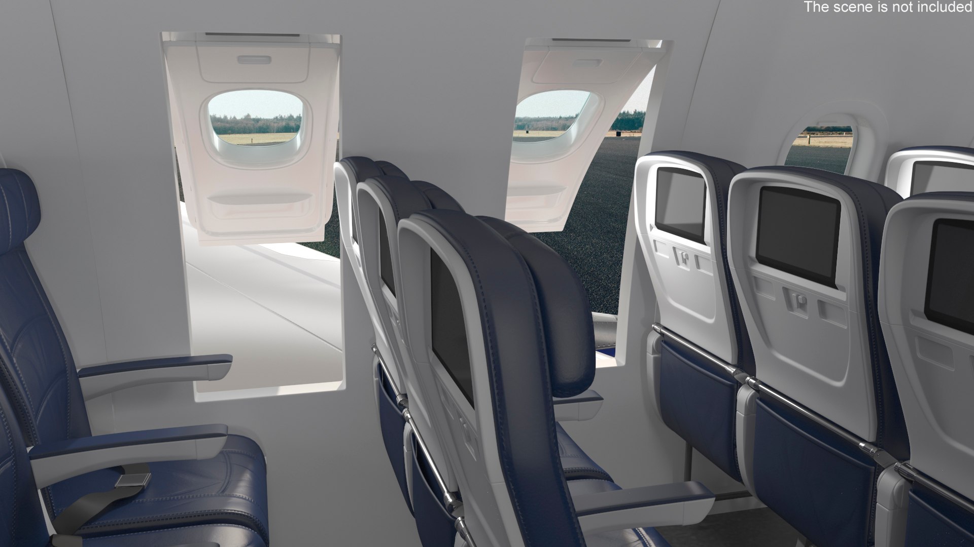3D Model Delta Air Lines Airbus A321 NEO With Interior - TurboSquid 2388712