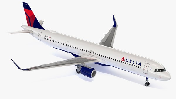 modelo 3d Airbus A321 NEO de Delta Air Lines con interior - TurboSquid ...
