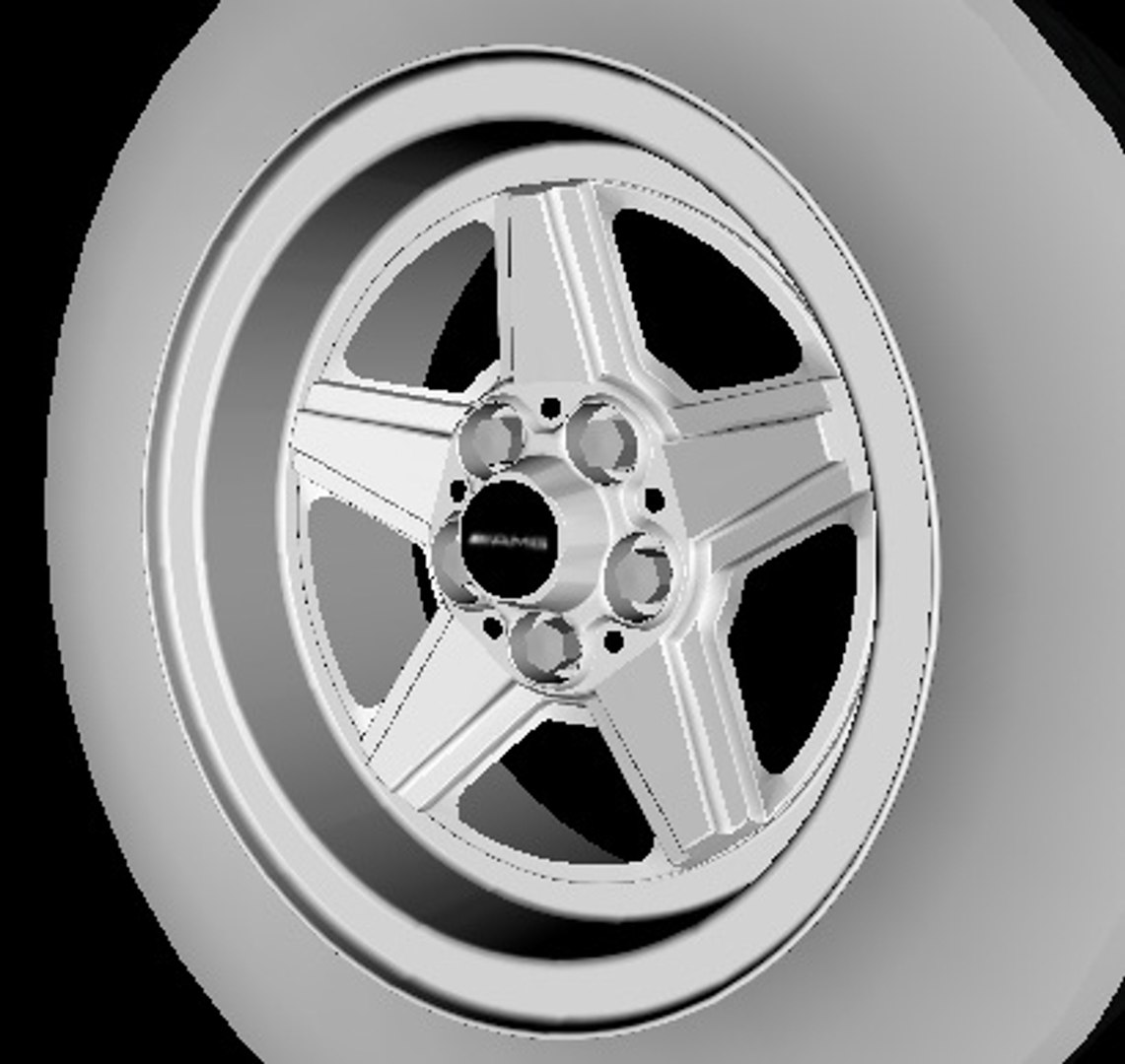 Wheel Amg 3d 3ds