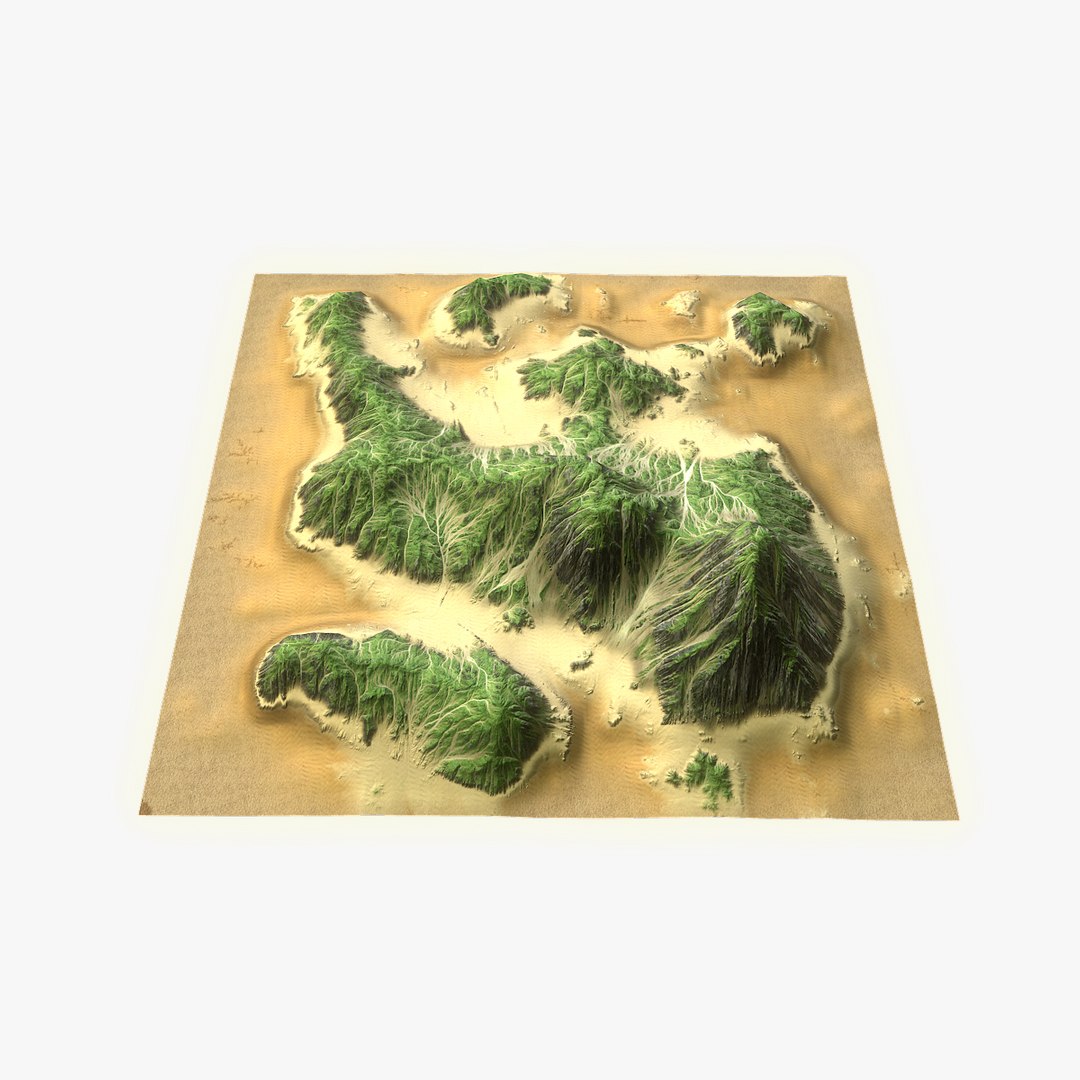 3d Tropical Island Terrain 9