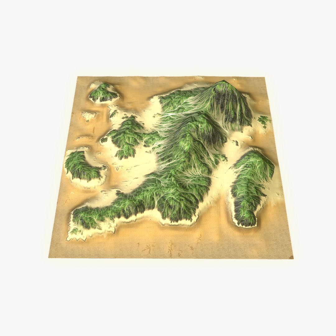 3d Tropical Island Terrain 9