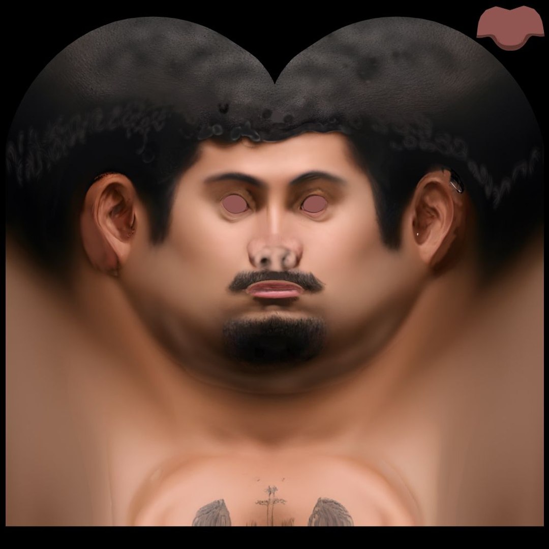 BAD BUNNY Renderable PBR Bust 3D - TurboSquid 2515467