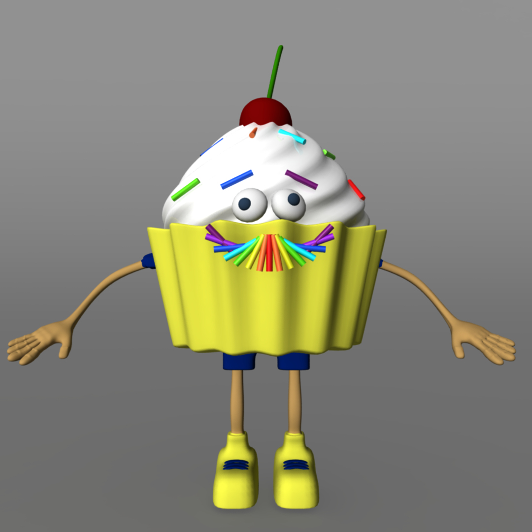 Cute Character 3d Obj