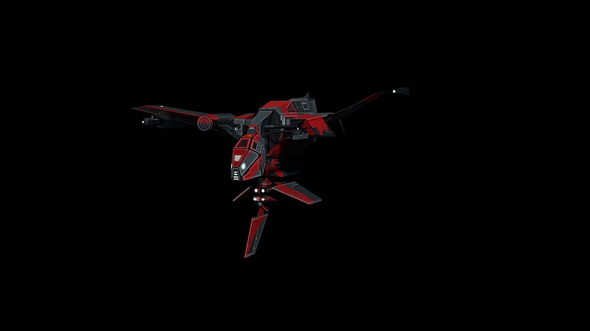 3D Red Fighter Game Asset - TurboSquid 1821971