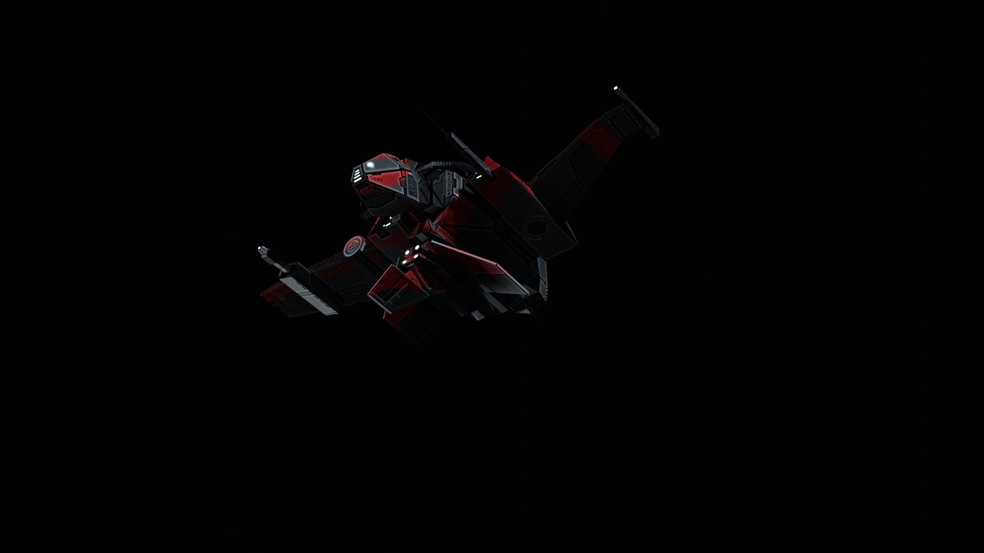 3D Red Fighter Game Asset - TurboSquid 1821971