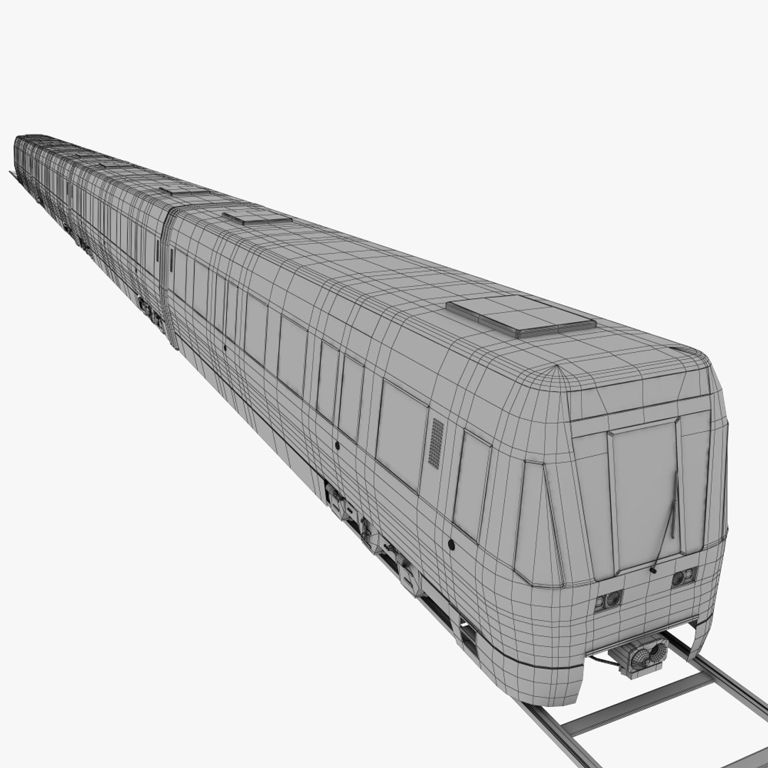 3d Metro Subway Train Model
