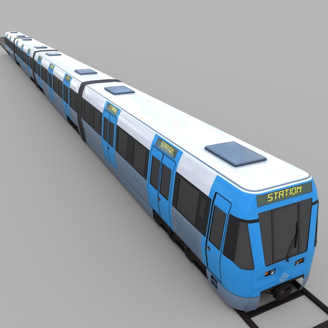 3d Metro Subway Train Model