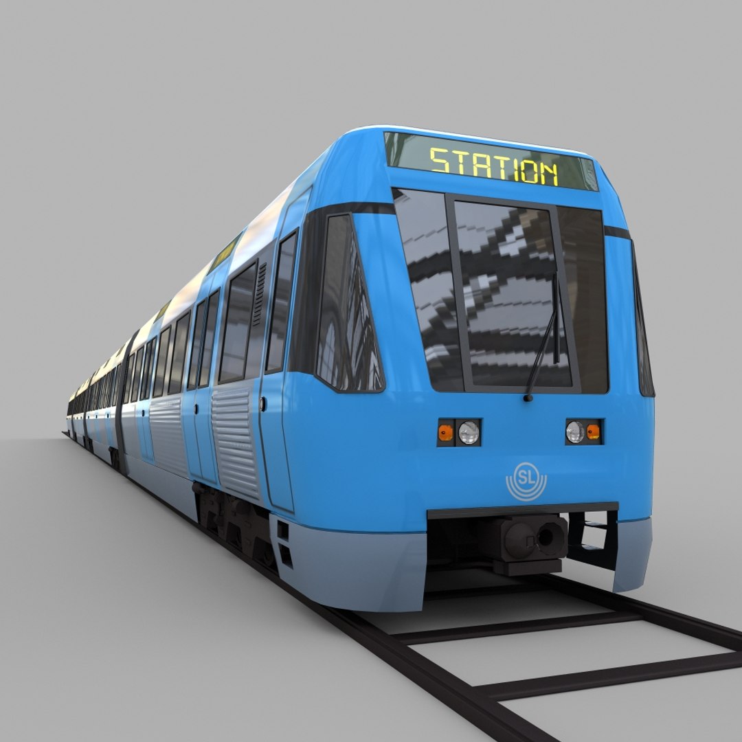 3d Metro Subway Train Model