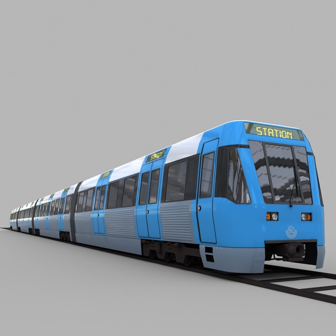 3d Metro Subway Train Model