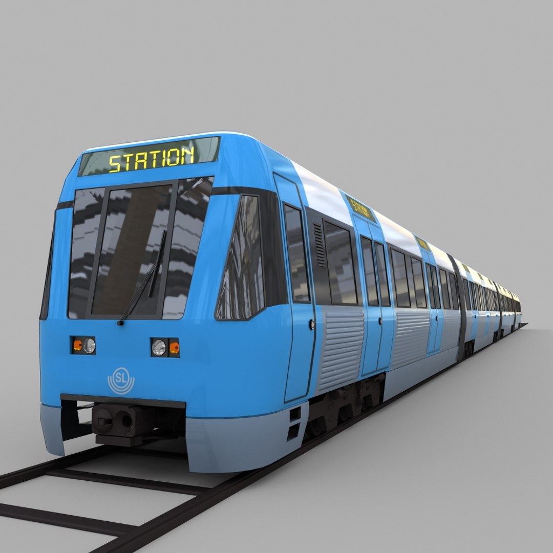 3d Metro Subway Train Model