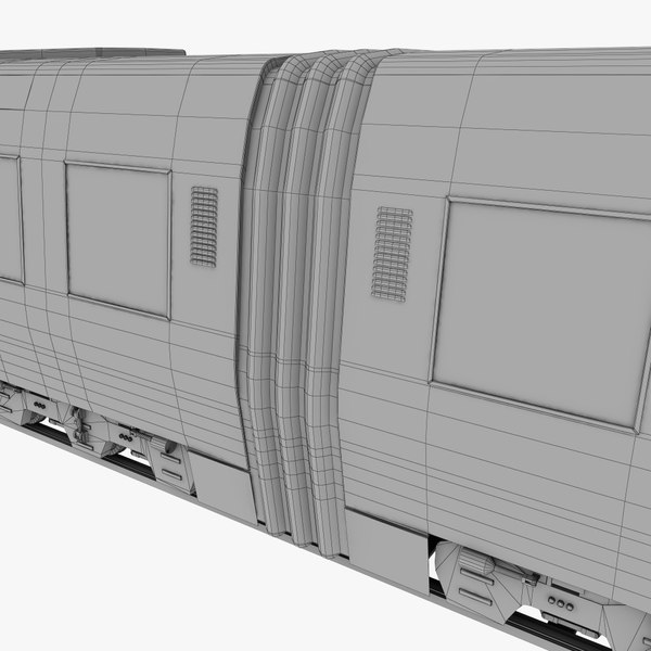 3d metro subway train model