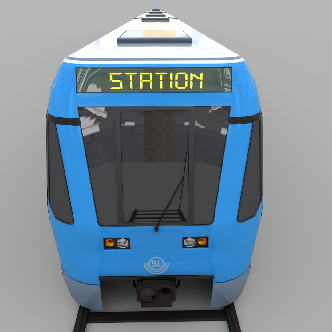 3d Metro Subway Train Model