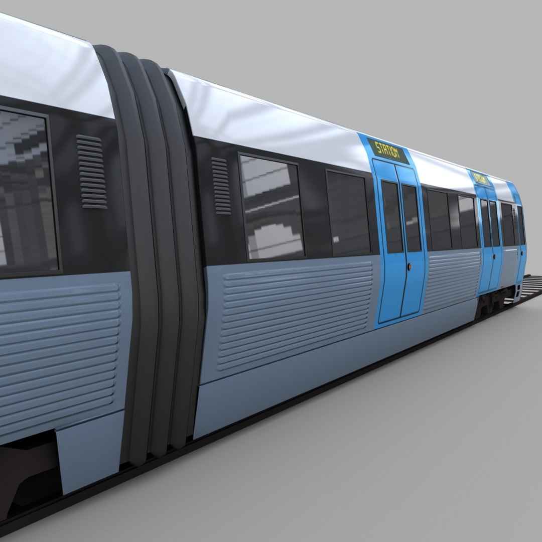 3d Metro Subway Train Model