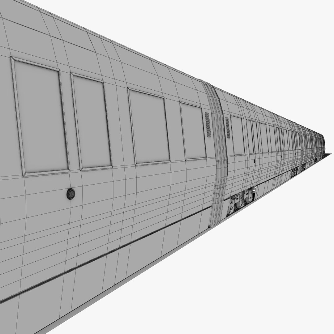 3d Metro Subway Train Model
