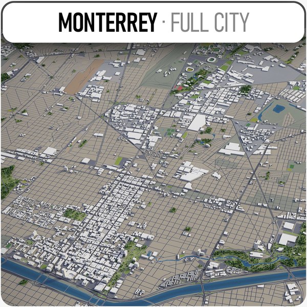 modelo 3d Monterrey - ciudad y alrededores - TurboSquid 1472801