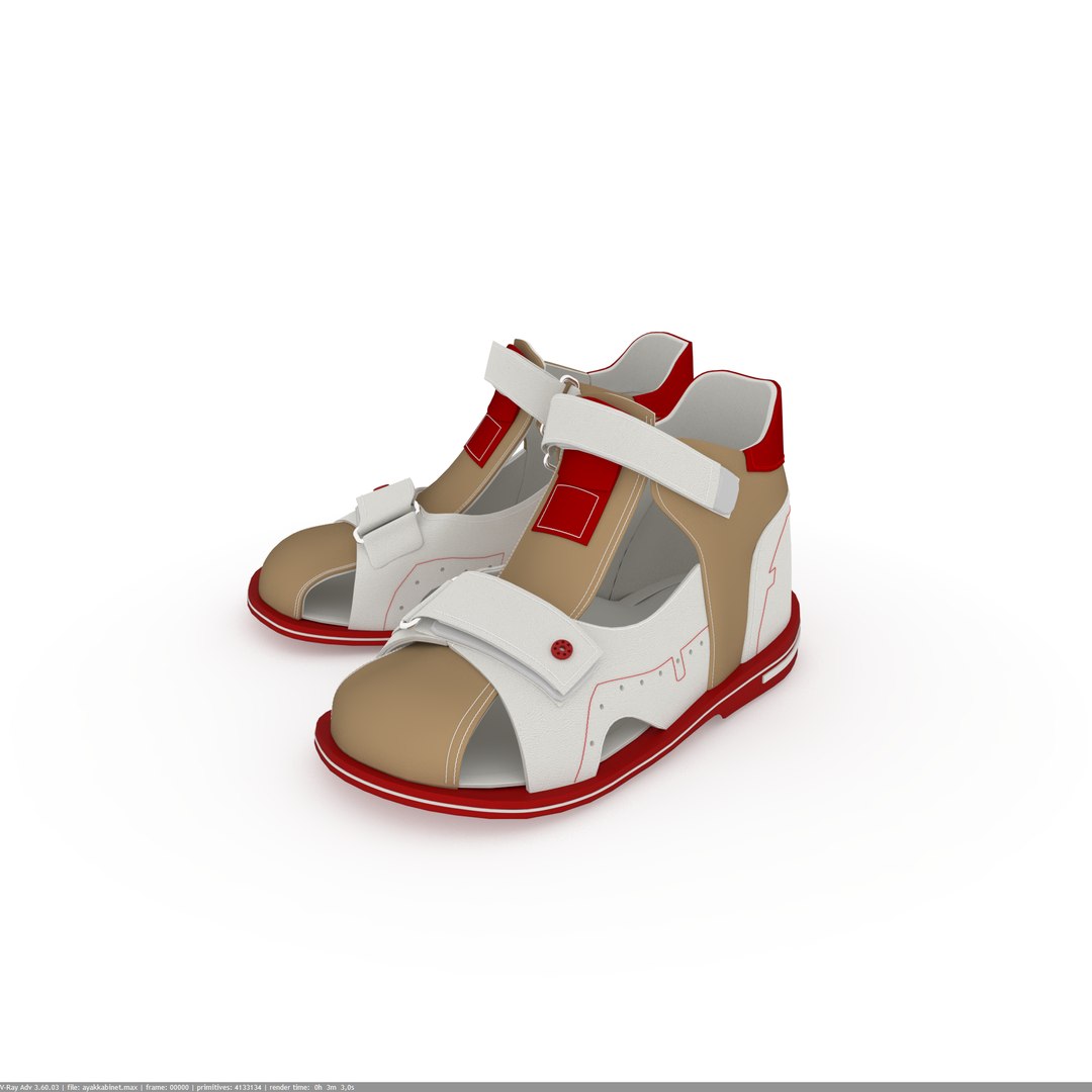 3D shoe kids model - TurboSquid 1502658
