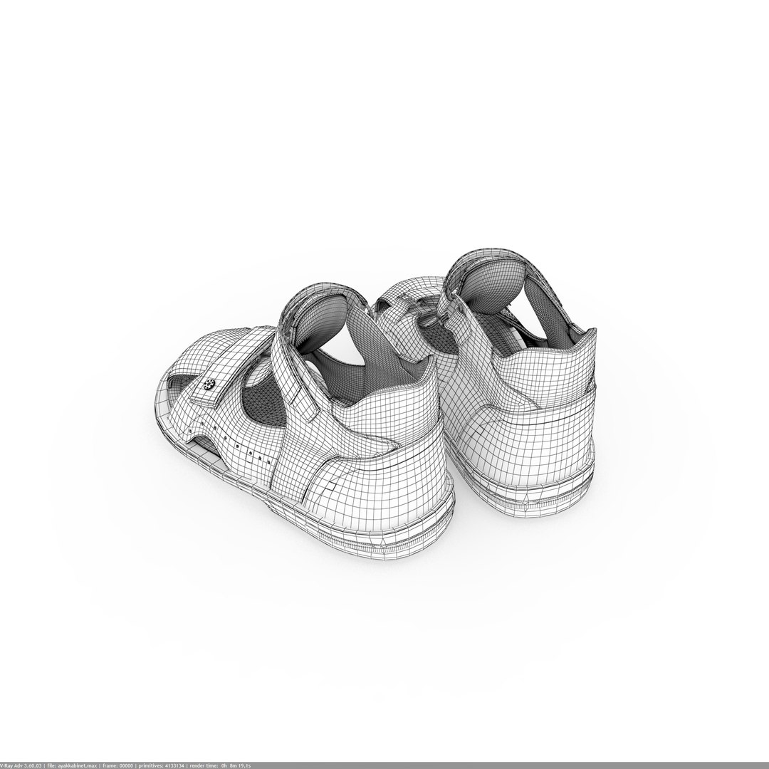3D shoe kids model - TurboSquid 1502658
