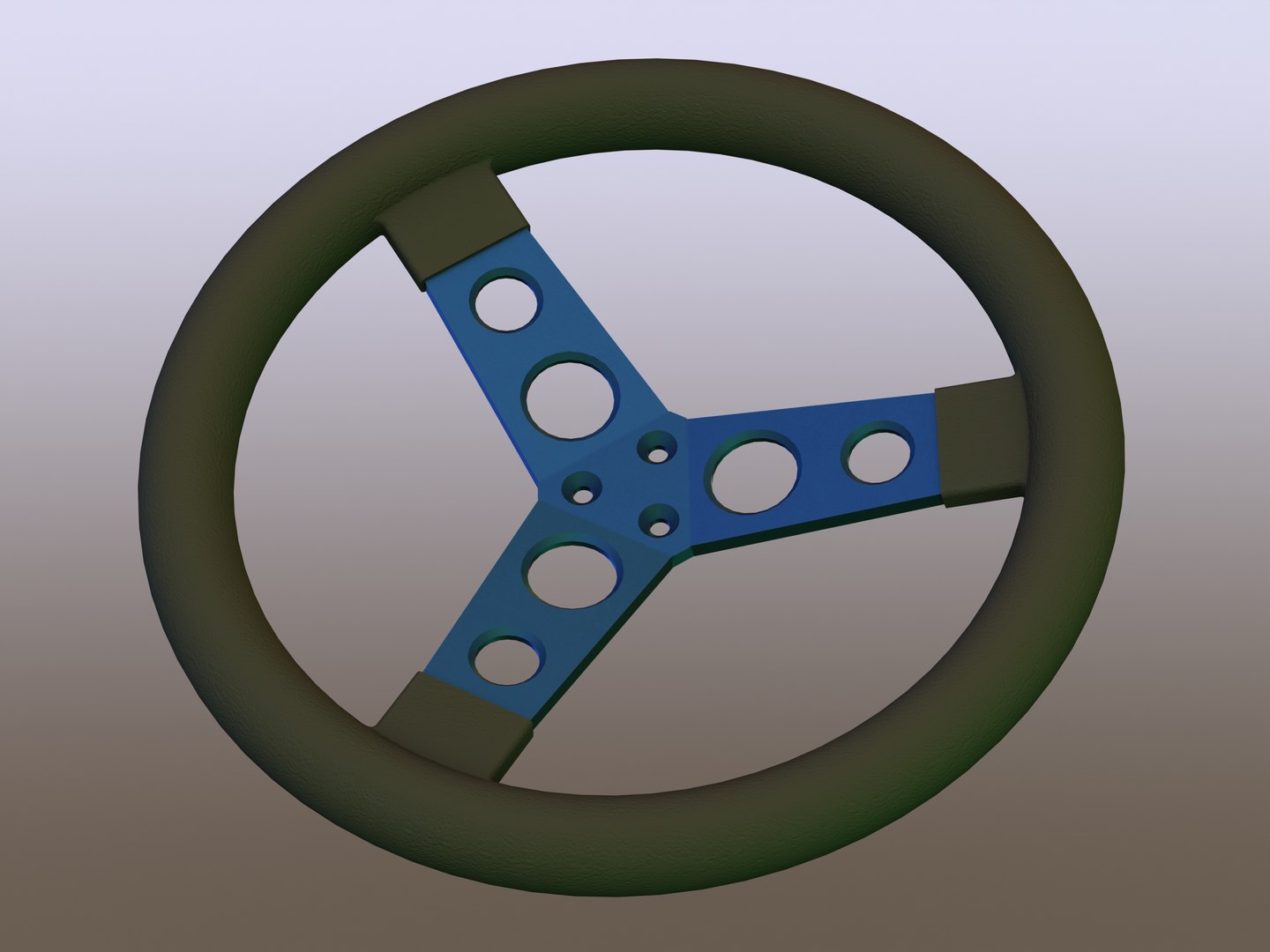 3D Custom Steering Wheel 3 Spoke for Go Kart model - TurboSquid 2176815