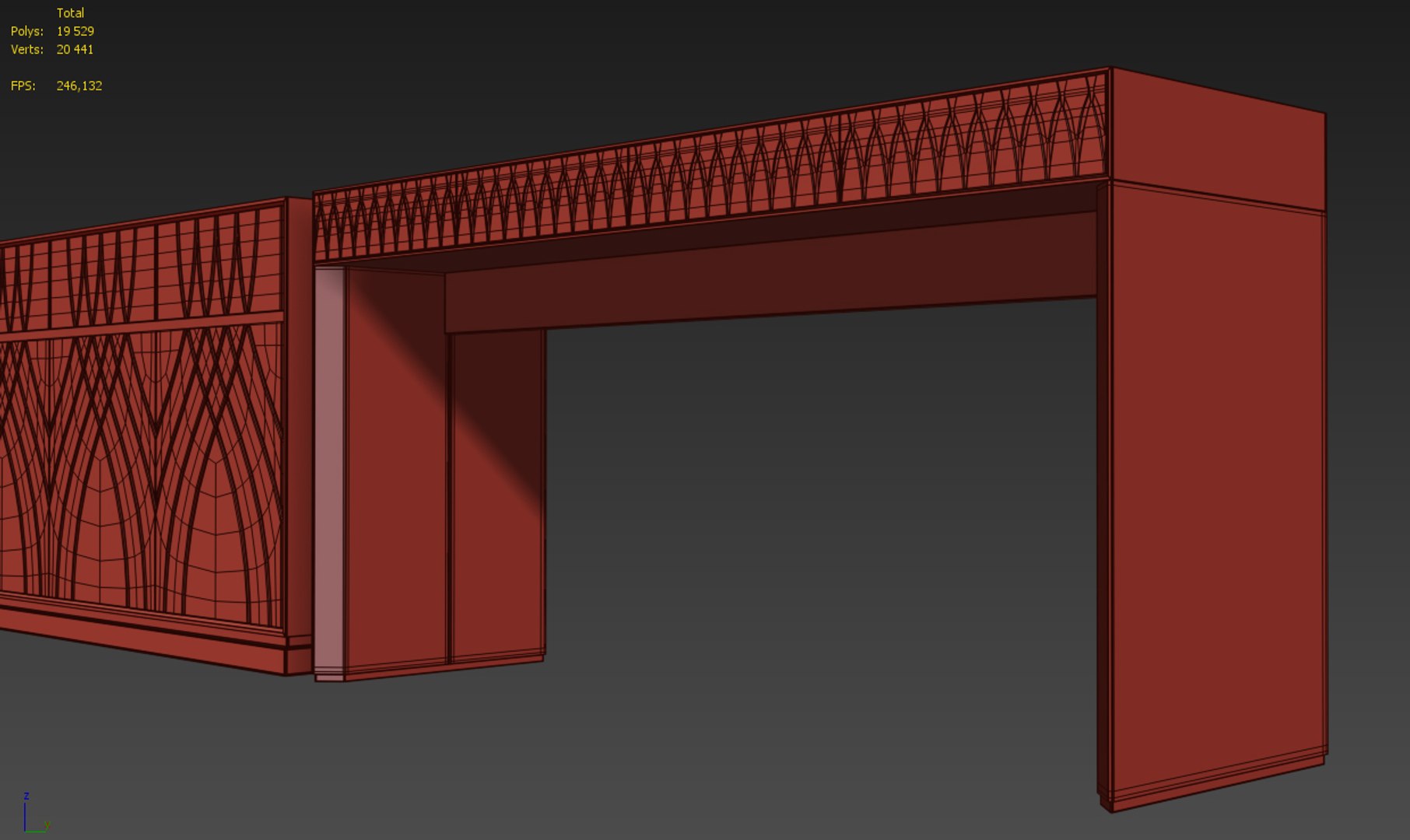 3D Model Jersey Smania Console Table - TurboSquid 1414358