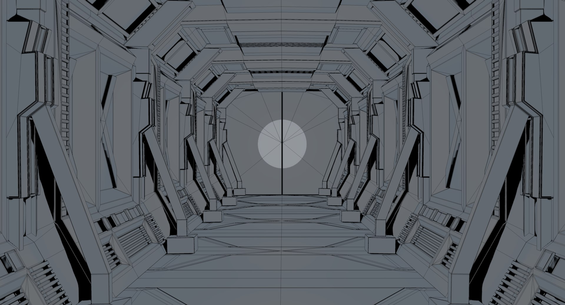 Sci fi corridor 3D model - TurboSquid 1519904