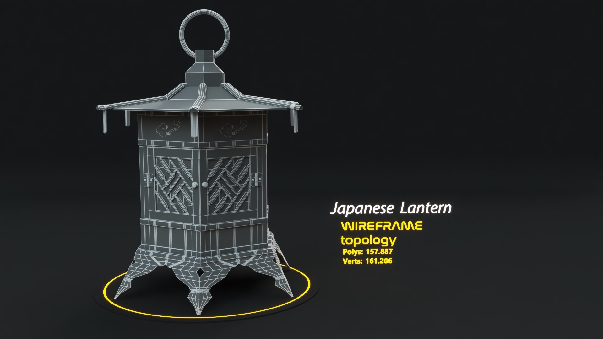 Japanese Lantern Modeled 3D Model - TurboSquid 1568278