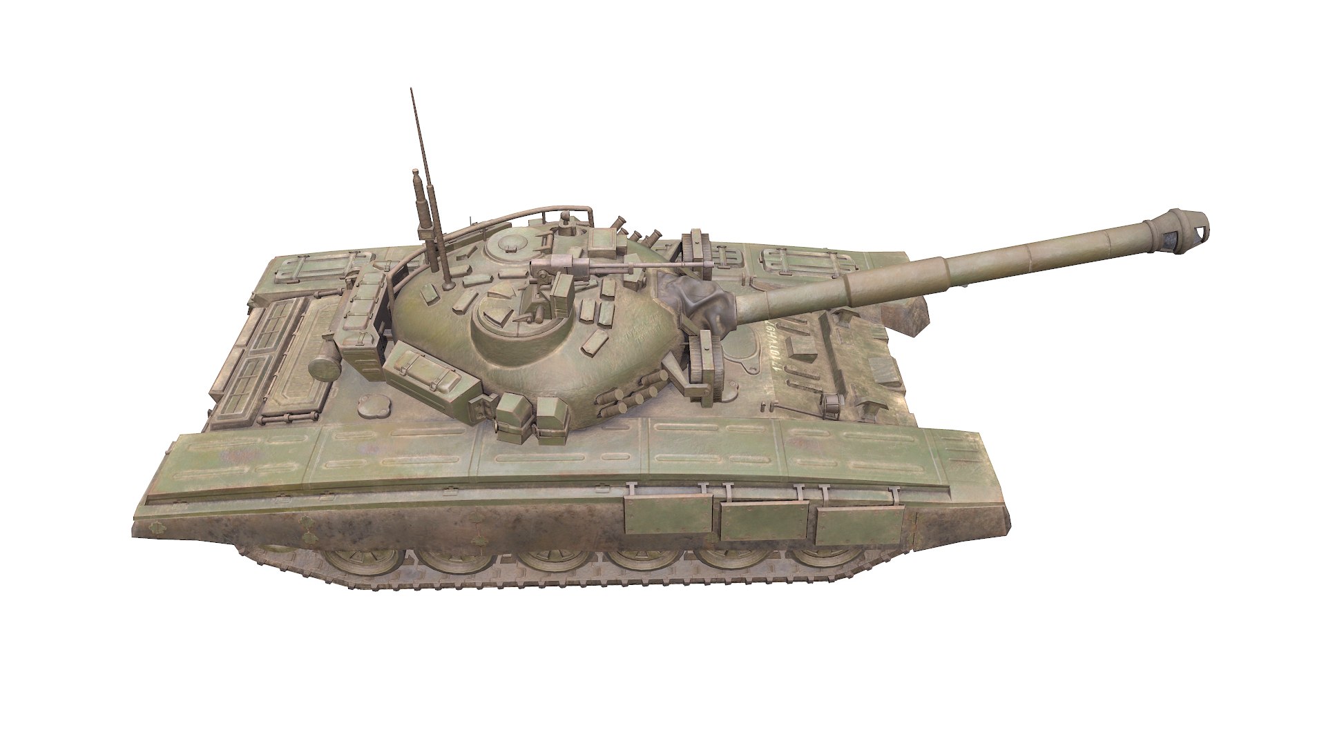 T-72 Main Battle Tank Low-poly PBR model - TurboSquid 2022131