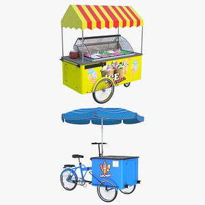 Download Free & Premium Ice Cream Cart 3D Models | TurboSquid