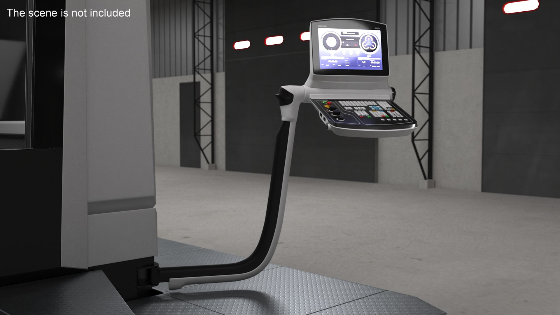 3D Model Program Console For DMU 200 Gantry CNC Machine - TurboSquid ...