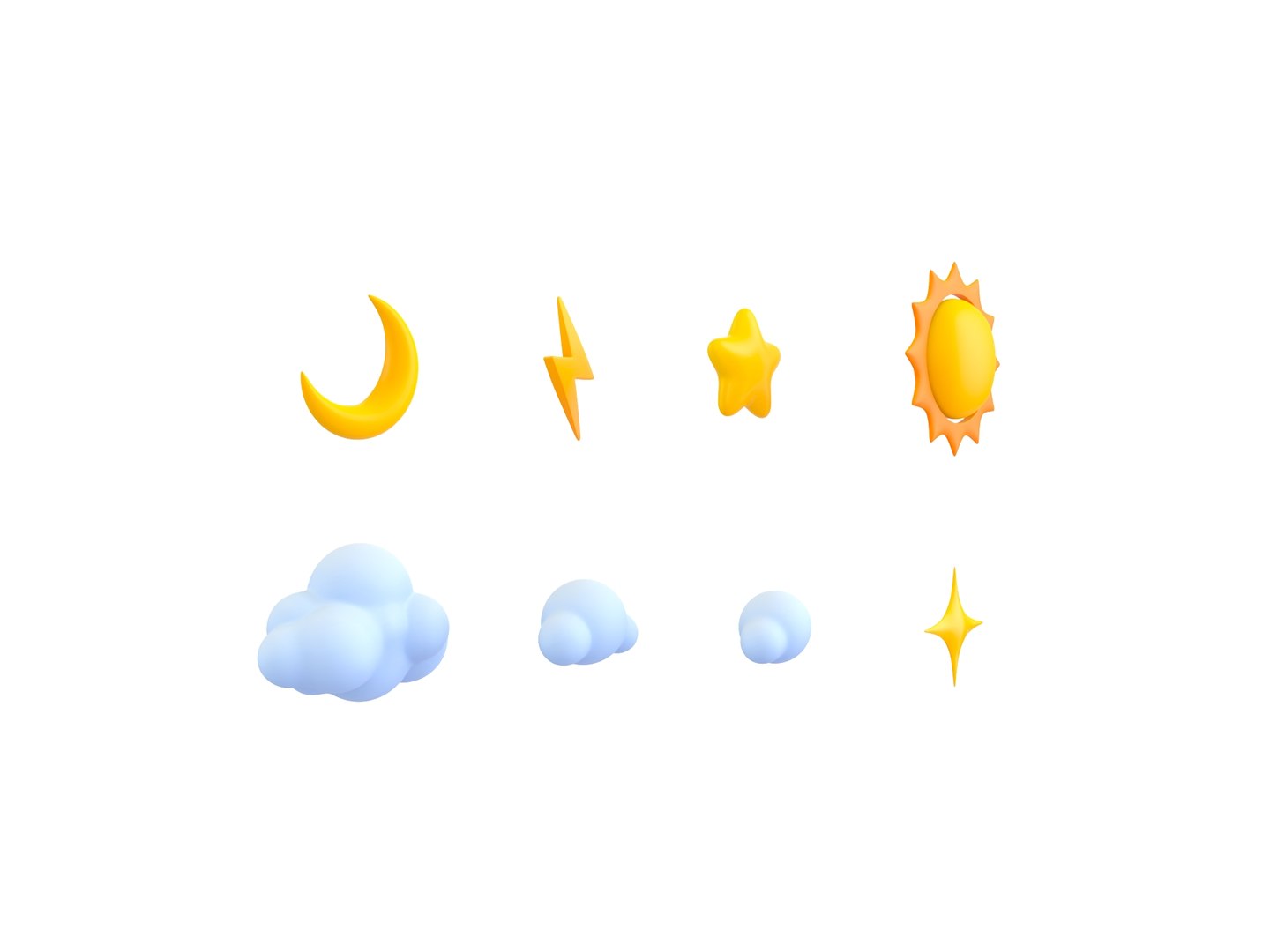 Sky Object Pack 3D Model - TurboSquid 2151130