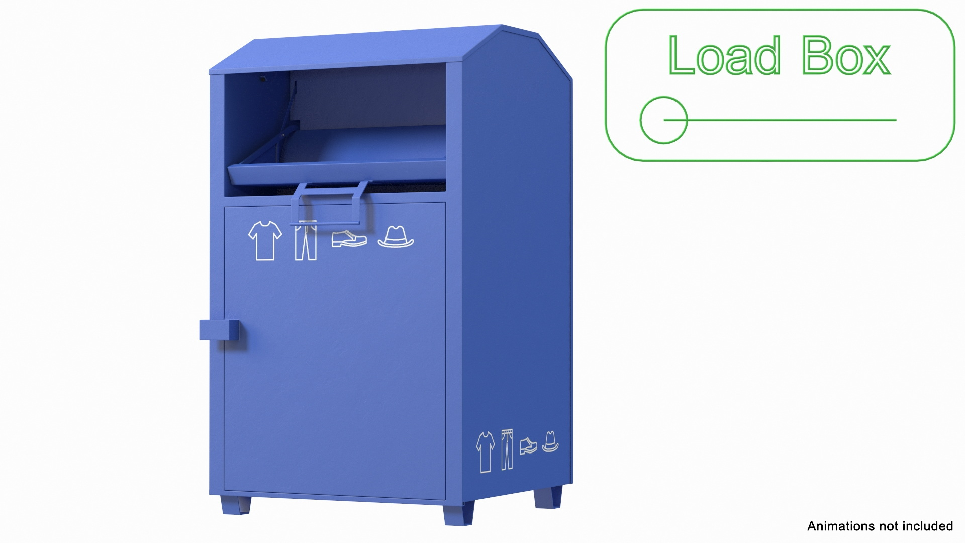 Blue Drop Box Rigged 3D - TurboSquid 2051006