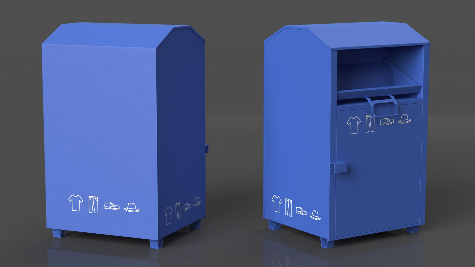 Blue Drop Box Rigged 3D - TurboSquid 2051006
