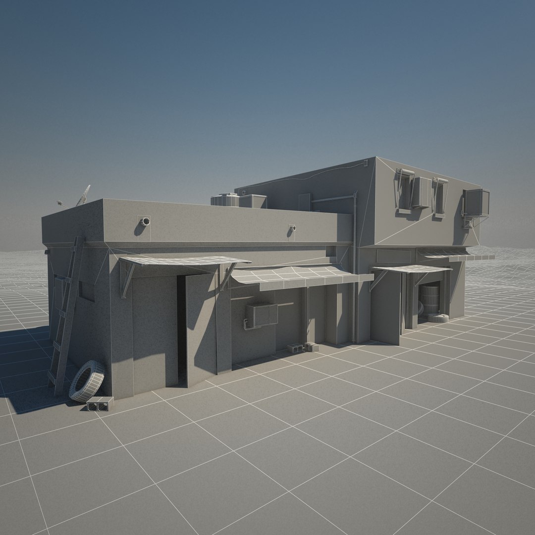 3ds Max Arab Building Truax