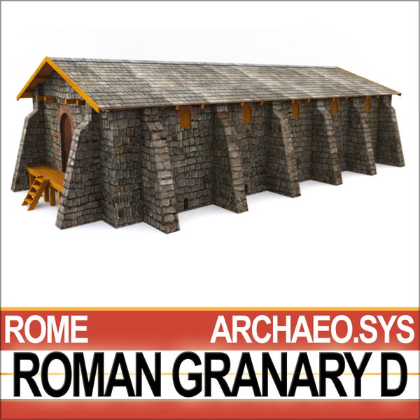 ancient roman granary d 3d model