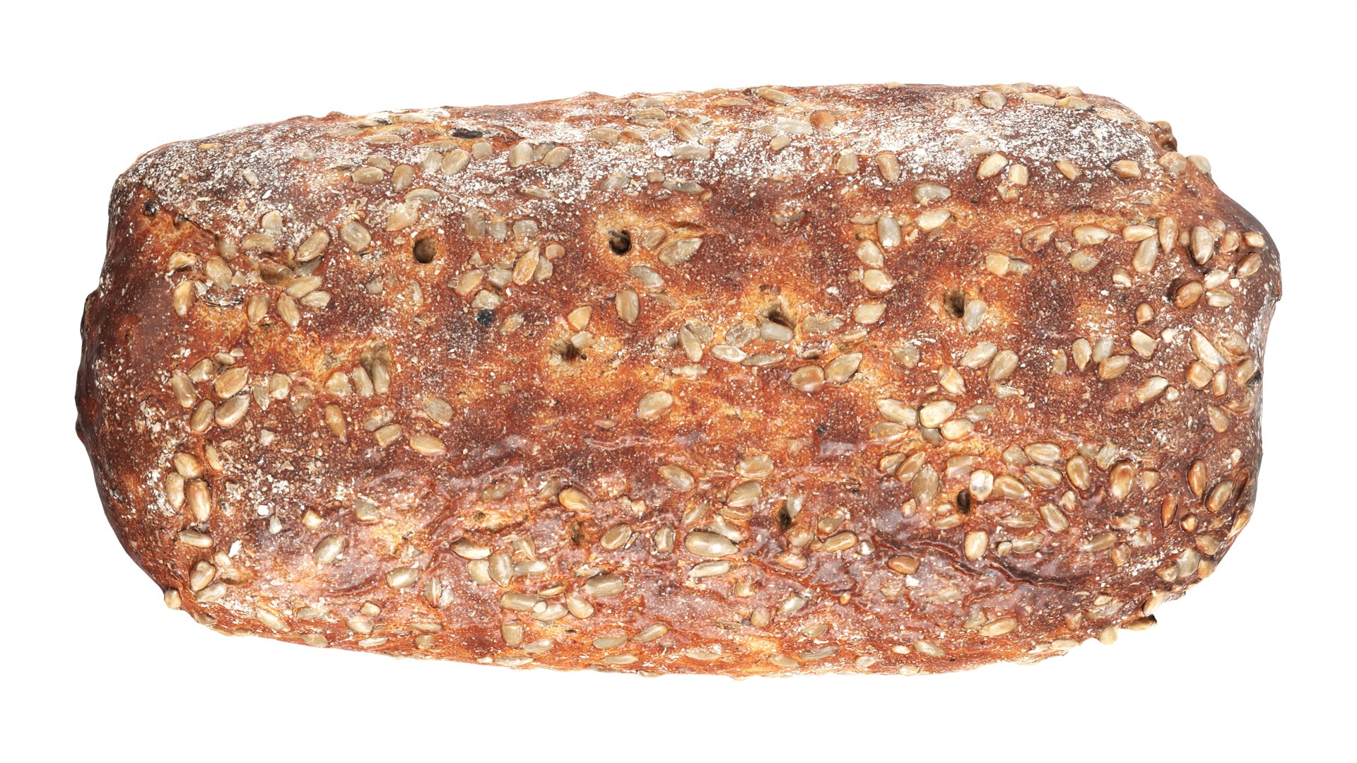 3D Model Rectangle Rye Bread With Seeds - TurboSquid 2380571
