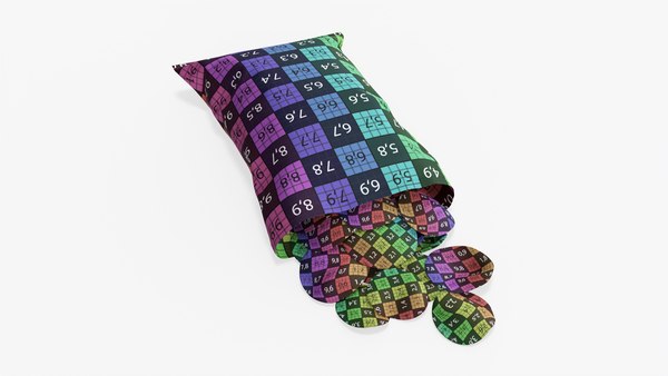 접지 모형 02로 열린 감자 칩 패키지 3D 모델 - TurboSquid 1708170