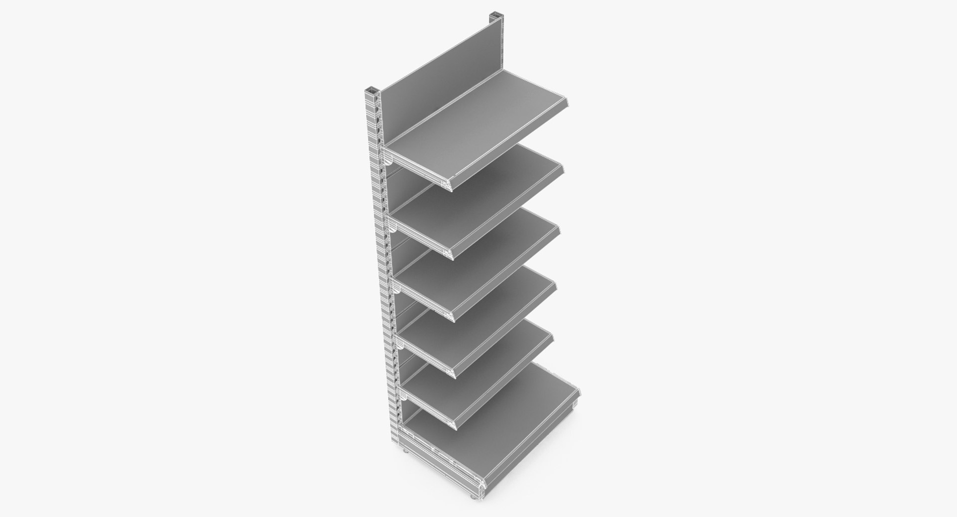 3d Supermarket Shelf Model