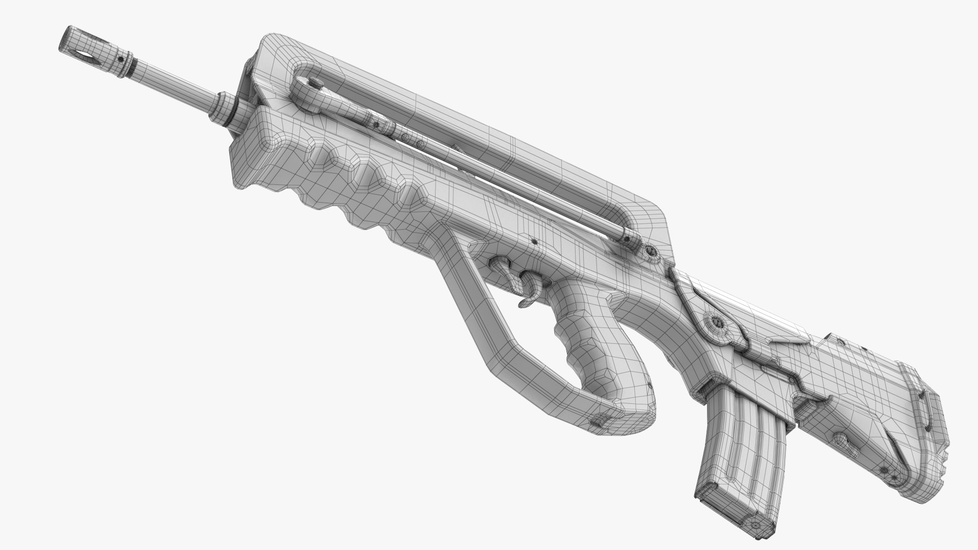 Famas G2 No Materials 3D model - TurboSquid 2040768