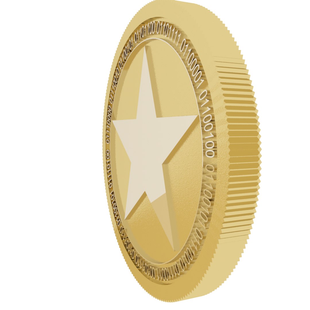 3D zeon gold coin model - TurboSquid 1635562