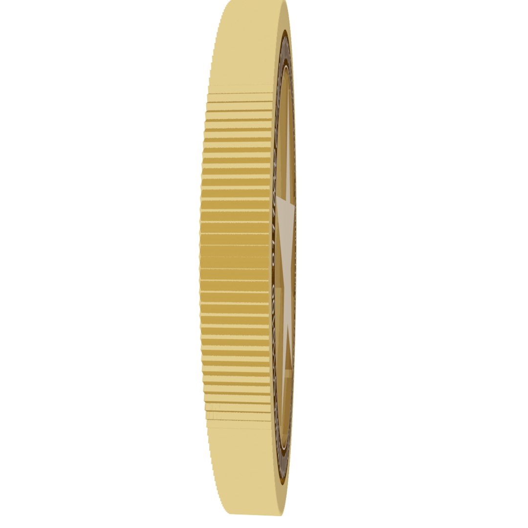3D zeon gold coin model - TurboSquid 1635562
