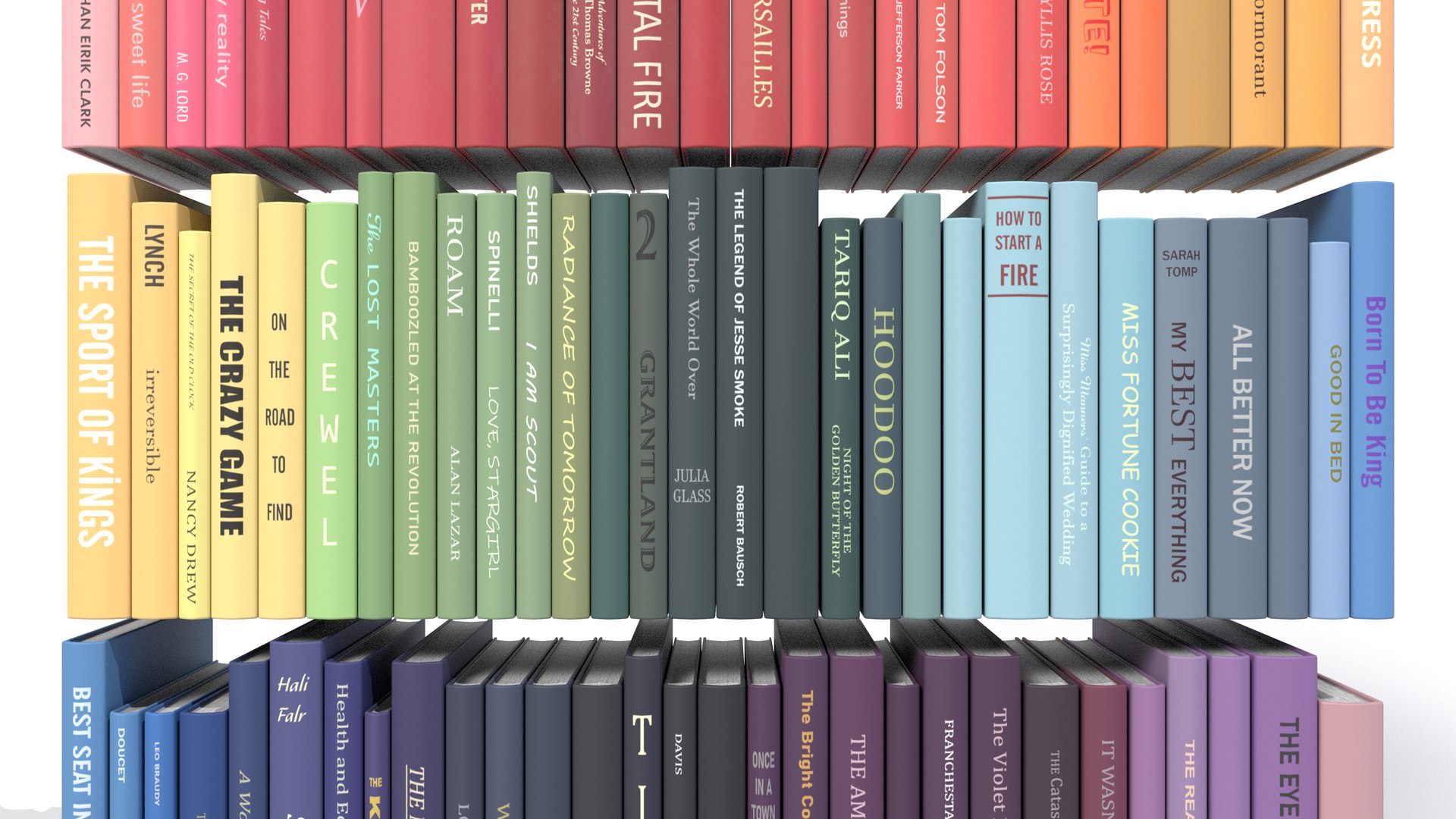 84 Books Set Model - TurboSquid 1858458