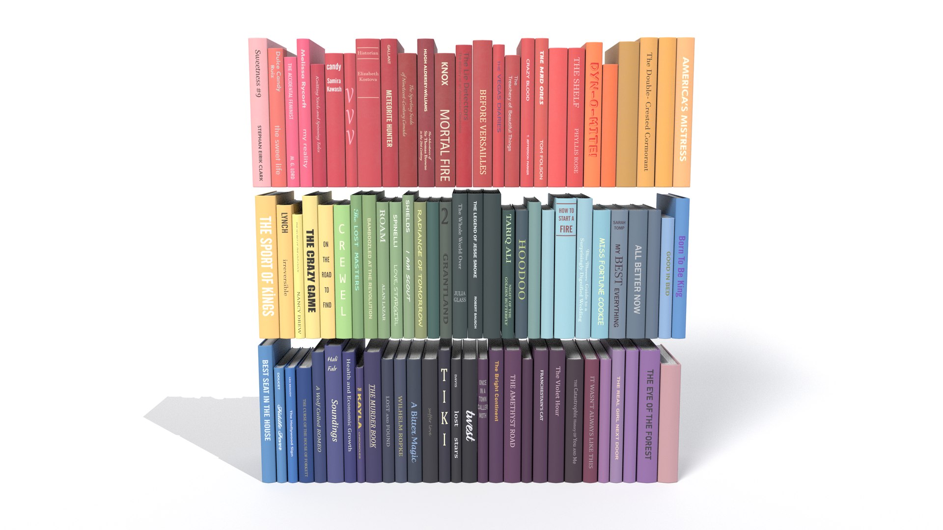 84 Books Set Model - TurboSquid 1858458