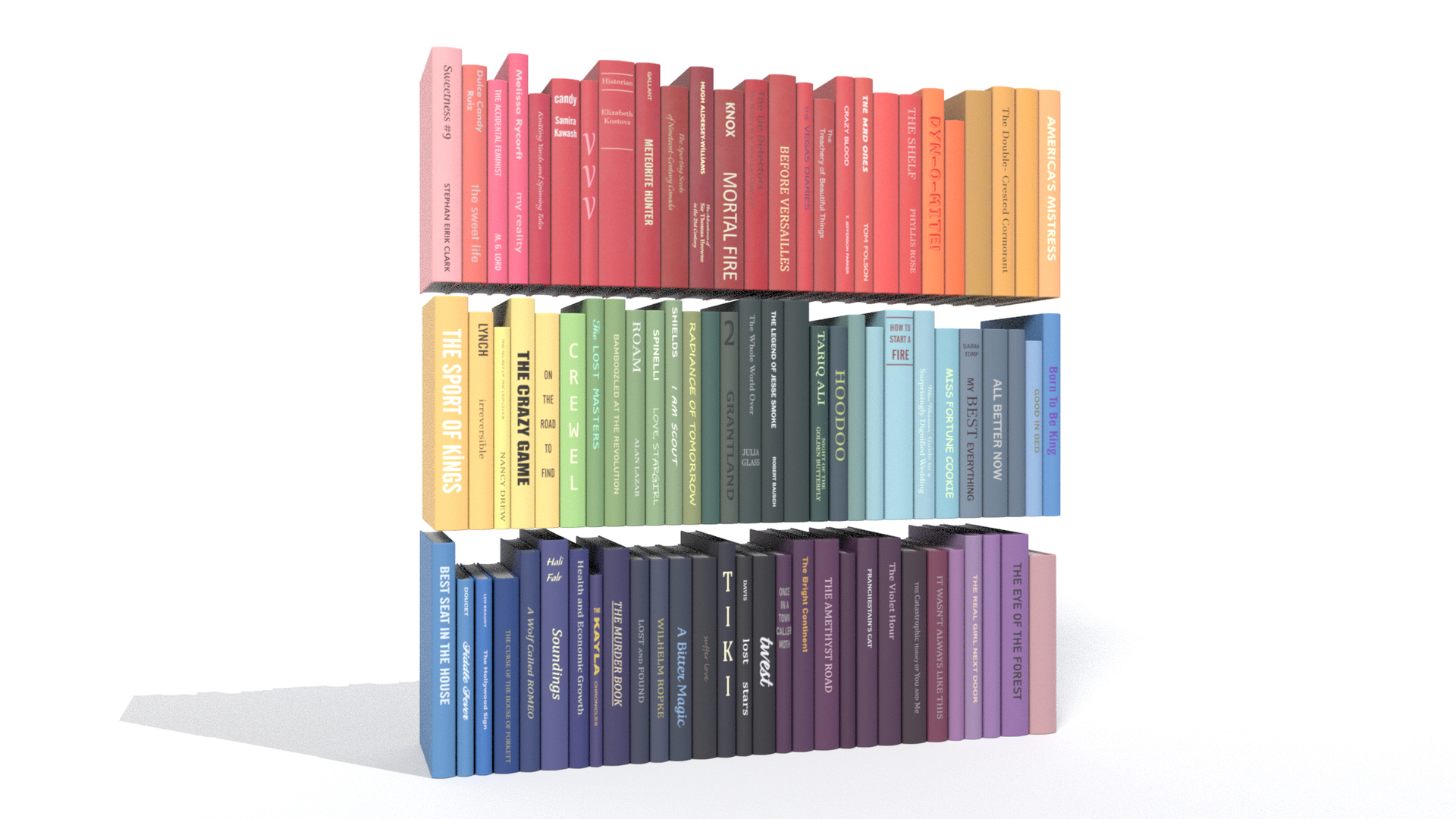 84 Books Set Model - TurboSquid 1858458